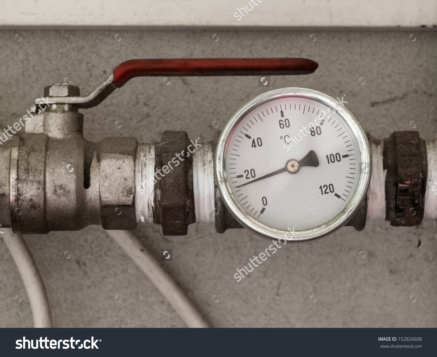 stock-photo-water-temperature-meter-attached-to-the-metal-pipe ...